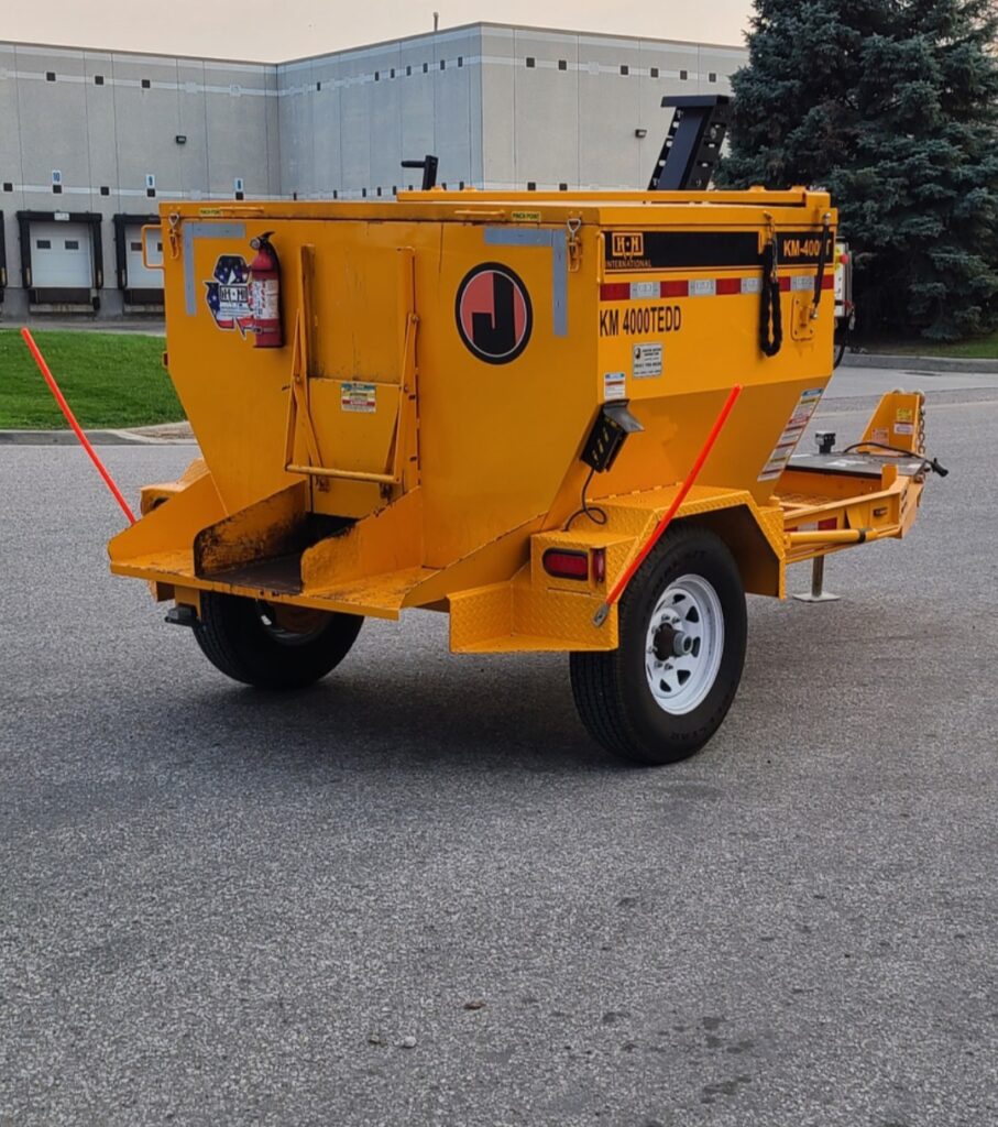 KM International 2-Ton Trailer Mounted Asphalt Hot Box, used – JBEC ...